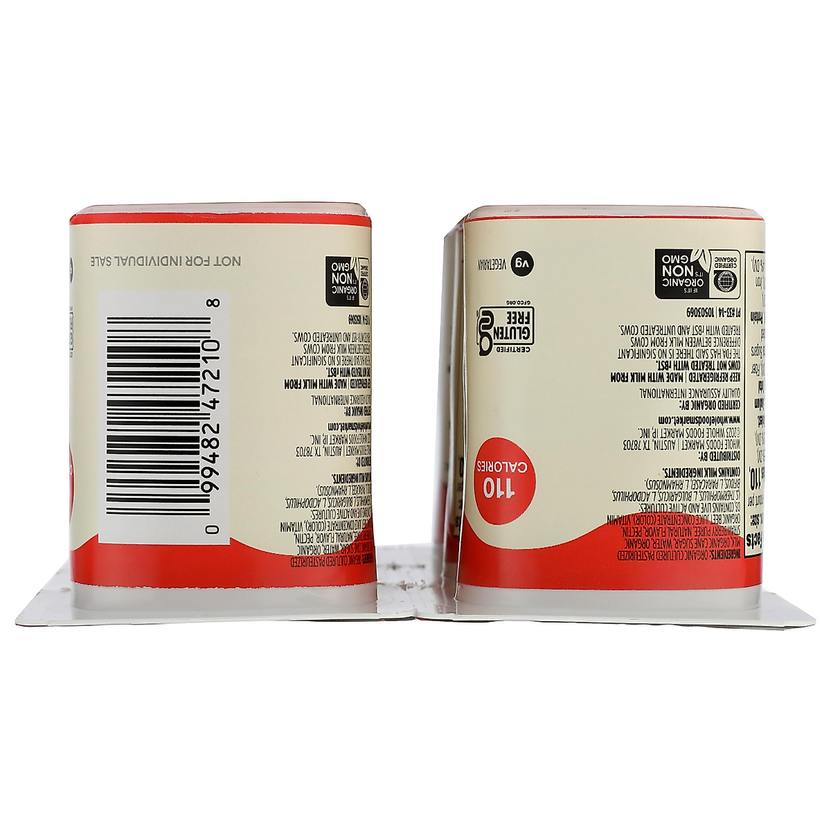 365 by Whole Foods Market, Yogurt Strawberry 6Pk Organic, 24 Ounce