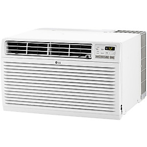 LG 14,000 BTU Through the Wall Air Conditioner, 230/208V, Cools 750 Sq.Ft. for Bedroom, Living Room, Apartment, Electronic Control w/Remote, 3 Cooling & Fan Speeds, 4-Way Air Deflection, Auto Restart