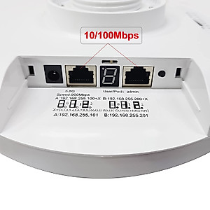 Outdoor Wireless Ethernet Bridge, KuWFi Long Range 5KM 11ac WiFi Bridge Point to Point Outdoor Get Faster Signal Built in Strong Powerful Antenna 5.8G High Speeds for starlink router丨2-Packs