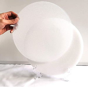 Rice Paper Water Bowl Holder Wrappers Rice Paper Wrappers for Spring Rolls Maker Large Bowl Shrimp Paper Roll Pastry Holder Rice Paper Holder 10 Plastic Mesh Trays and 1 Collapsible Stand