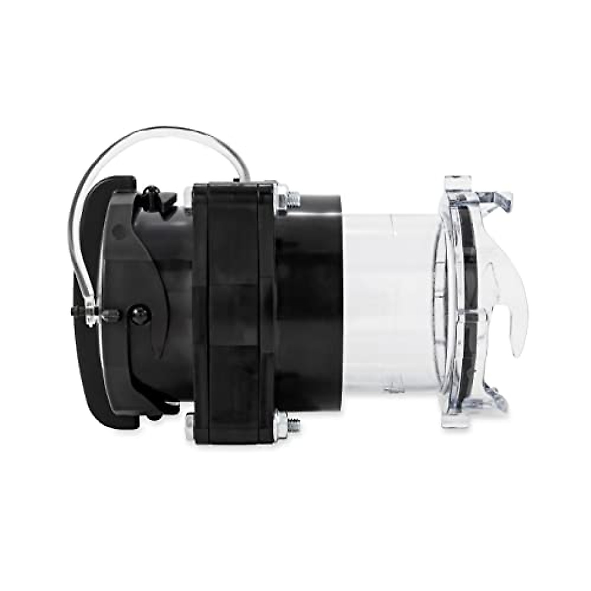 Camco Camper/RV Gate Valve with Built-in Clear Adapter | Features 3.5-Inch Long Clear Adapter, 4 Bayonet Prongs, and Fits 3-inch Sewer Fittings (39053)