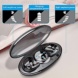 Invisible Sleep Wireless Earphone Ipx5 Waterproof, 2023 New Mini Hidden Earbud in-Ear Headphones, Wireless Bluetooth 5.3 Touch Control Headphones Sleep Noise Cancelling Earbuds (A_Black+White)