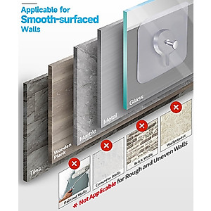 VESTURA Adhesive Wall Hooks for Wall Without Drilling, Self Adhesive Hooks for Wall Heavy Duty Strong Nail Free for Hanging Photo Frame, Wall Clock, Kitchen Accessories Items(Round Hook - 15)