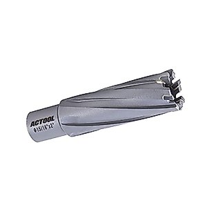 ACTOOL 15/16'' Diameter x 2'' Depth of Cut Carbide Tipped TCT ANNULAR Cutter with 3/4'' Weldon Shank