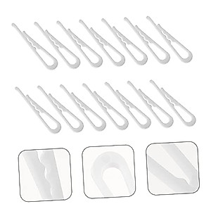 MUSISALY 200pcs Shirt Pin Sheer Pants Folding Ties Clips Socks Clamps Costume Shirt Alligator Hair Clips Dress Shirt Clips Clear Clothes Clips Shirt Packing Clip Garment Clip White Plastic