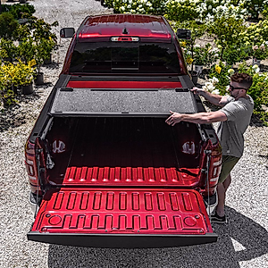 A.R.E. Fusion Painted Hard Fold Truck Bed Tonneau Cover | AR12002L-GAZ | Fits 2015 - 2021 Chevy/GMC Colorado/Canyon 5' Bed (61.7"), Paint Code: 50/GAZ Summit White