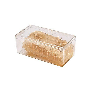 Pioneer Plastics 155C Clear Rectangular Plastic Container, 4.3125" W x 2.25" D x 1.75" H, Pack of 4