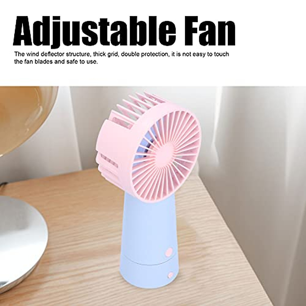 plplaaoo Magnetic Suction Hand Held Fan, Personal Cooling Fan, 90 Degree Shaking Small Desktop Fan, Adjustable USB Charging Electric Fan with Battery, Handheld Fan for Dormitory Office Home