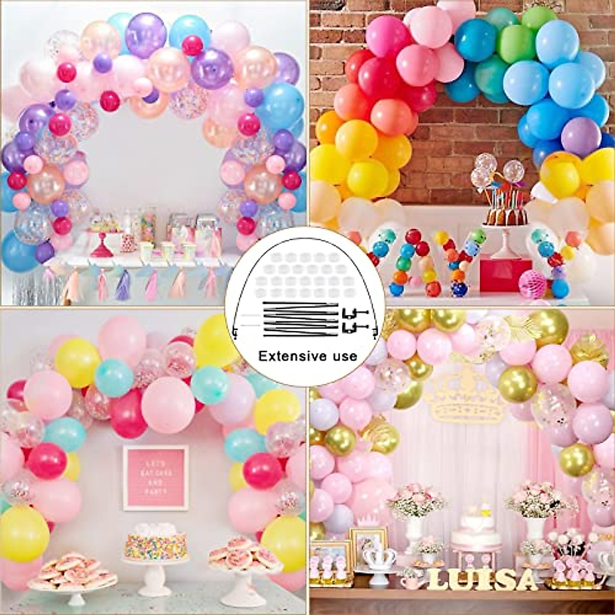 Newmemo 12ft Table Balloon Arch Kit | Perfect Party Decor