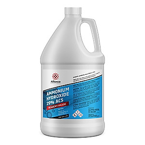 Ammonium Hydroxide 29% - ACS Reagent Grade - 1 Gallon - Uses: Cleaning Agent, Fertilizer, Plastics, Rayon, Rubber