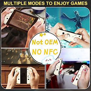TOPAD Joypads for Nintendo Switch, L/R Wireless Joypad Controller Work with Nintendo Switch/LITE,W/Motion Control/Double Vibration Support Wake-up,No NFC function(Zelda Tears of the Kingdom White)