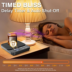 HOSCARER Mug Warmer Gifts for Men - 36W Faster Heating Coffee Cup Warmer for Desk Tea Lovers Gift Ideas Coffee Accessories Candle Warmers Plate w/Auto On/Off Mugs Heater Electric Smart Gadgets(Black)