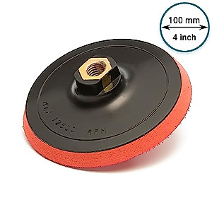 Glass Polish 12603 Rotary Backing Pad forr Sanding or Polishing Ø 4 inch - Thread : 5/8"-11