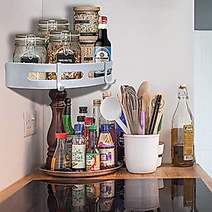 HXBYX Corner Shower Caddy Adhesive Shower Shelves Bathroom Shelf, 2 Pack No Drilling Shower Corner Organizer with Hooks Wall Mounted Aluminum Storage Rack for Bathroom Kitchen Dorm