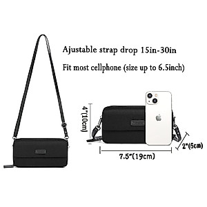 goingpei Small Crossbody Bags For Women Phone Wallet Purse Shoulder Handbags With Wristlet