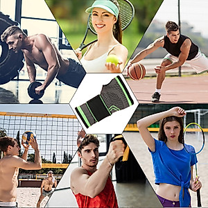 Wrist Brace, Compression Wrist Support Sleeve with Adjustable Strap for Men & Women, Carpal Tunnel Wrist Brace for Wrist Pain, Sports Injuries, Fatigue and Arthritis, Tendonitis Sprains Recovery (X-L)