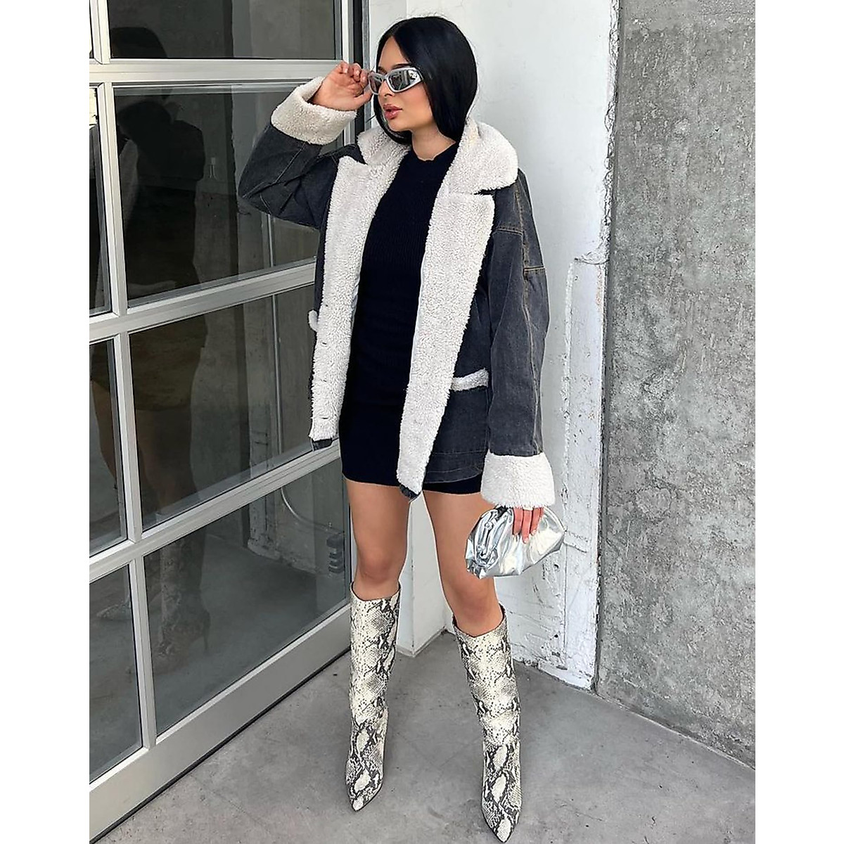 DUPER Sunglasses Womens Y2k Glasses-Trendy Sunglasses Men Fashion Glasses, Y2k Sunglasses For Mens, Wrap Around Sunglasses for Womens Silver Glasses, Mob Wife Womens Sunglasses