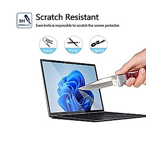 Megoo Screen Protector for Surface Laptop 5/ Laptop 4 13.5 Inch,Tempered Glass/Easy Installation/Ultra Clear Screen, Compatible for Microsoft Surface Laptop 3/2/1