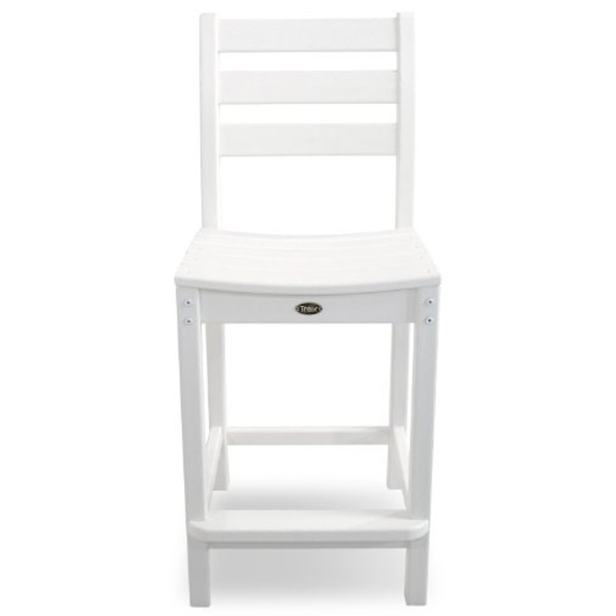 Trex Outdoor Furniture Monterey Bay Counter Side Chair, Classic White