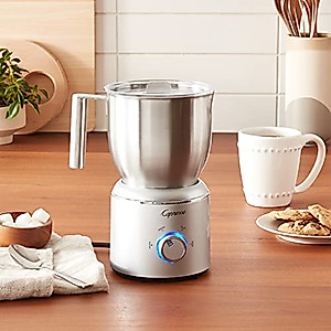 Capresso froth Select Automatic Milk Frother and Hot Chocolate Maker, Stainless Steel 209.05, Silver, 20 ounce