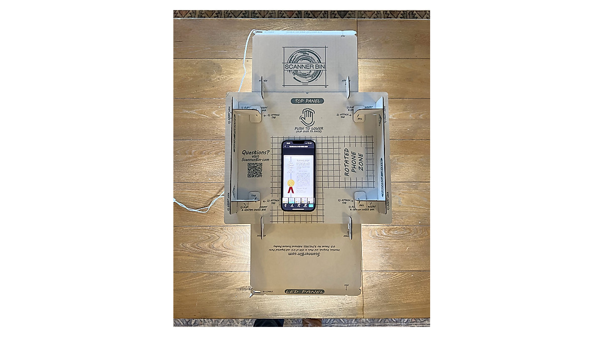 Scanner Bin Pro: Smart Phone Document Scanning Stand