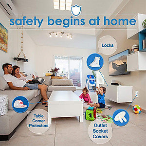 Invisible Magnetic Cabinet Locks Child Safety Kit, Secure Kitchen & Bedroom Cabinets. Cupboards with Baby Proofing Cabinets Door & Drawer Locks for Kids & Toddlers. Keys & 3M Adhesive Straps. (8)