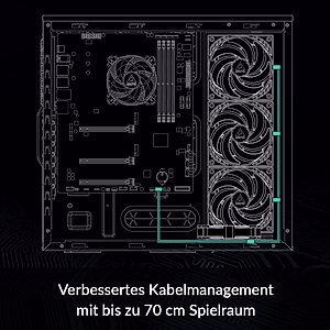 ARCTIC 4-Pin PWM Fan Splitter Cable - PST Extension-Cable for 4 Case Fans, PC Fans, PWM Splitter Cable, Multi-Fan Connector, Fan Splitter, Extension Cable, Y-Splitter, Adapter - Black