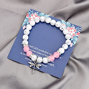 TGBJE Dragonfly Necklace Dragonfly Spirit Animal Gift for Women Daughter Dragonfly Charm Jewelry (Dragonflies Bracelet)