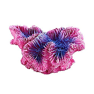 Danmu 1Pc of Polyresin Coral Ornaments, Aquarium Coral Decor 4 7/10" x 1 9/10" x 4 7/10" for Fish Tank Aquarium Decoration