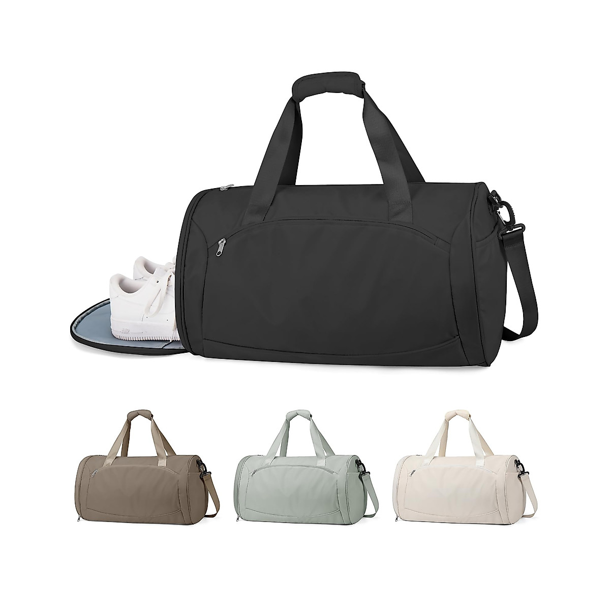 Weekender Bags For Women Men With Shoe Compartment Travel Bags For Women Men Large Duffel Bags For Traveling Gym Duffle Bag Travel Duffel Bags Black