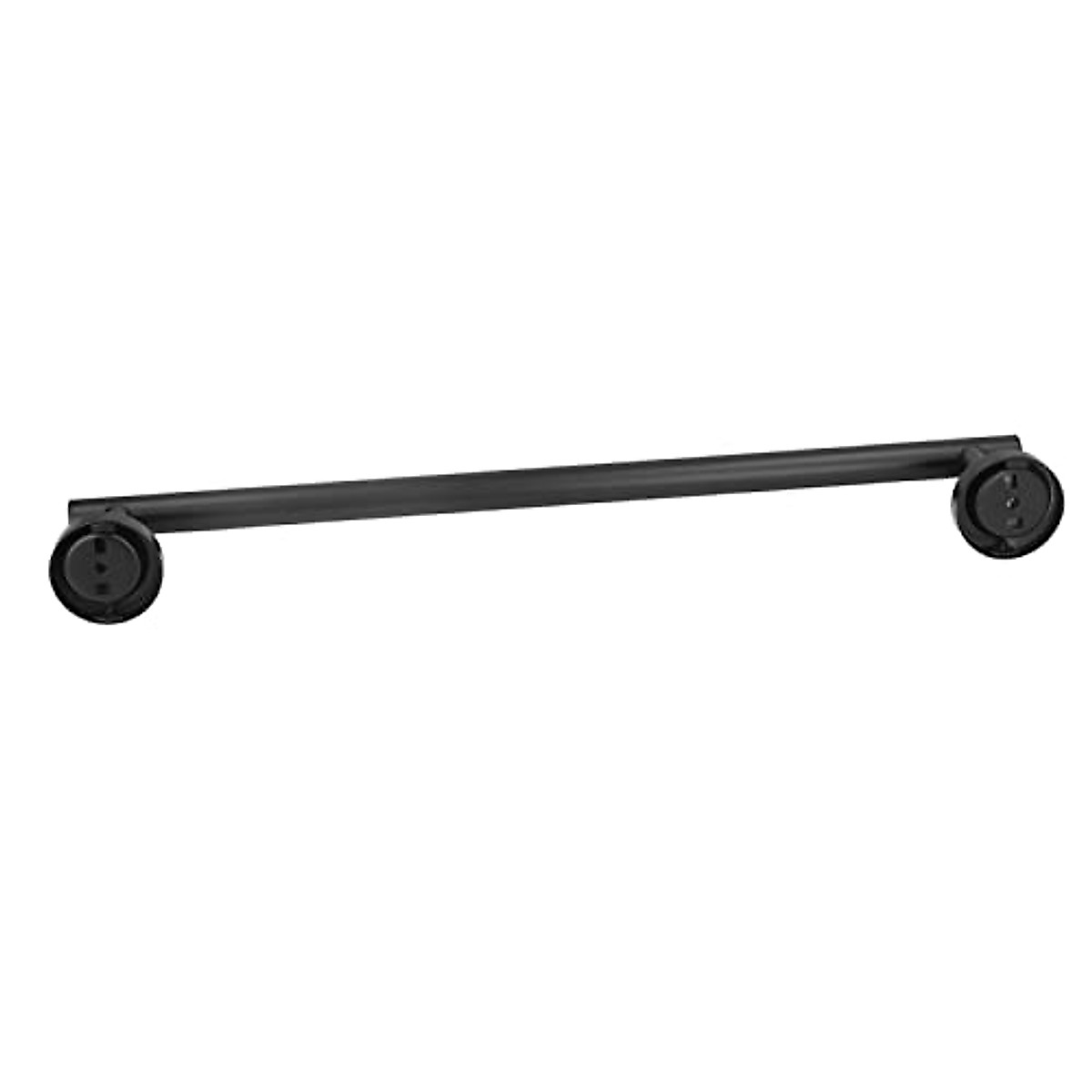Towel Bar for Bathroom, 304 Stainless Steel Towel Holder, 45cm Matte Black Towel Rack, Nail Free Punch Single Rod Towel Rack, Simple and Stylish Black Towel Bar for Bathroom Kitchen