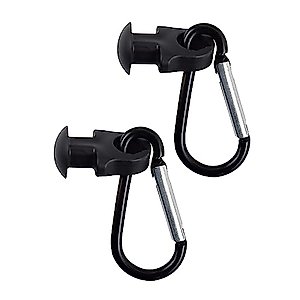 Addoklm Tassel Hanger for Rubber Beach Bag,2Pcs Insert Holder Charm Accessories for Bogg Bag,Hang Charms for Bogg Bag,Keychain Hanger for Bogg Bag (Black)