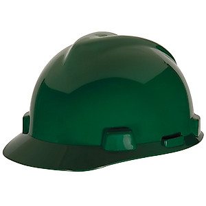 MSA C217096 Super-V Protective Cap with Fas-Trac Suspension, CSA Type II, Green