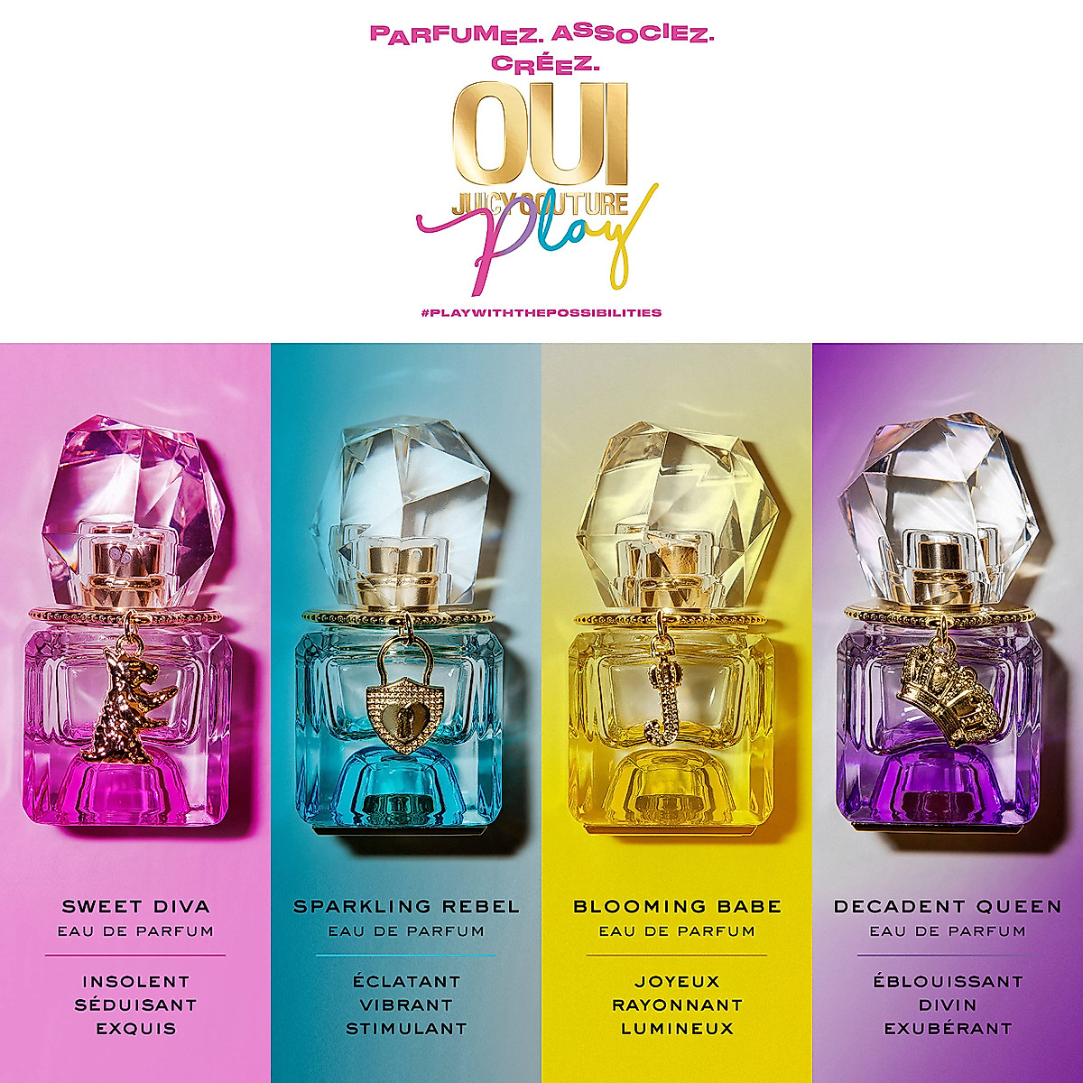 Women's Perfume by Juicy Couture, Oui Play Sweet Diva, Eau De Parfum EDP Spray.5 Fl Oz