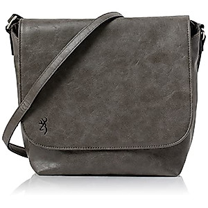 Browning Women's Concealed Carry Purse, Premium Holstered With Safety Locking Option Handbag, Sierra (Charcoal), One Size US