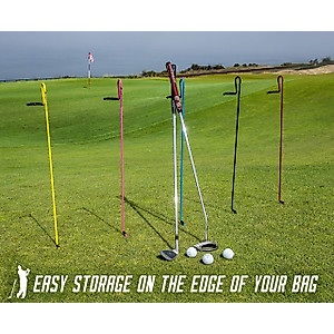 Stepkick Caddy by Bronwcyk - The World's Premier Golf Club Stand. Watch Video. (Black)