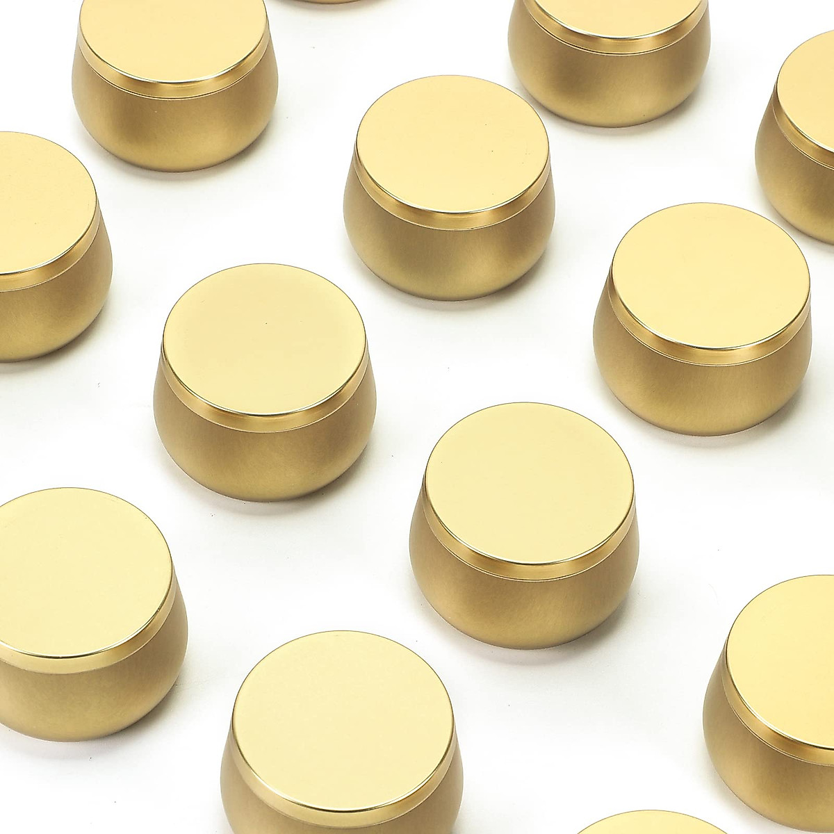 SONVIIBOX 8oz Gold Candle Tins for Making Candles 24 Pack - Candle Jars 8 oz Tin Bulk Candle Jars with Lids for Candle Making (Gold)