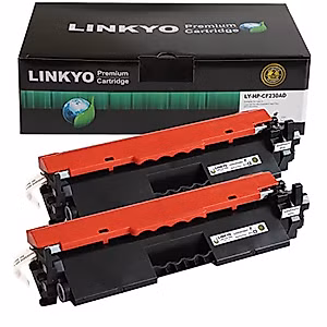 LINKYO Compatible Toner Cartridge Replacement for HP 30A CF230A (Black, 2-Pack)