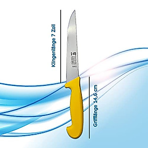 SMI – 7 inch Solingen Butcher Knife For Meat Cutting Professional Chef Knife Meat Knife Sharp Kitchen Knives Solingen Knife - Made In Germany