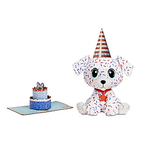Little Tikes Rescue Tales Present Surprise Dalmatian, Soft Plush Stuffed Animal Toy, Birthday Music & Accessories, Adoption Tag, Certificate- Gifts for Kids, Toys for Girls & Boys Ages 3 4 5