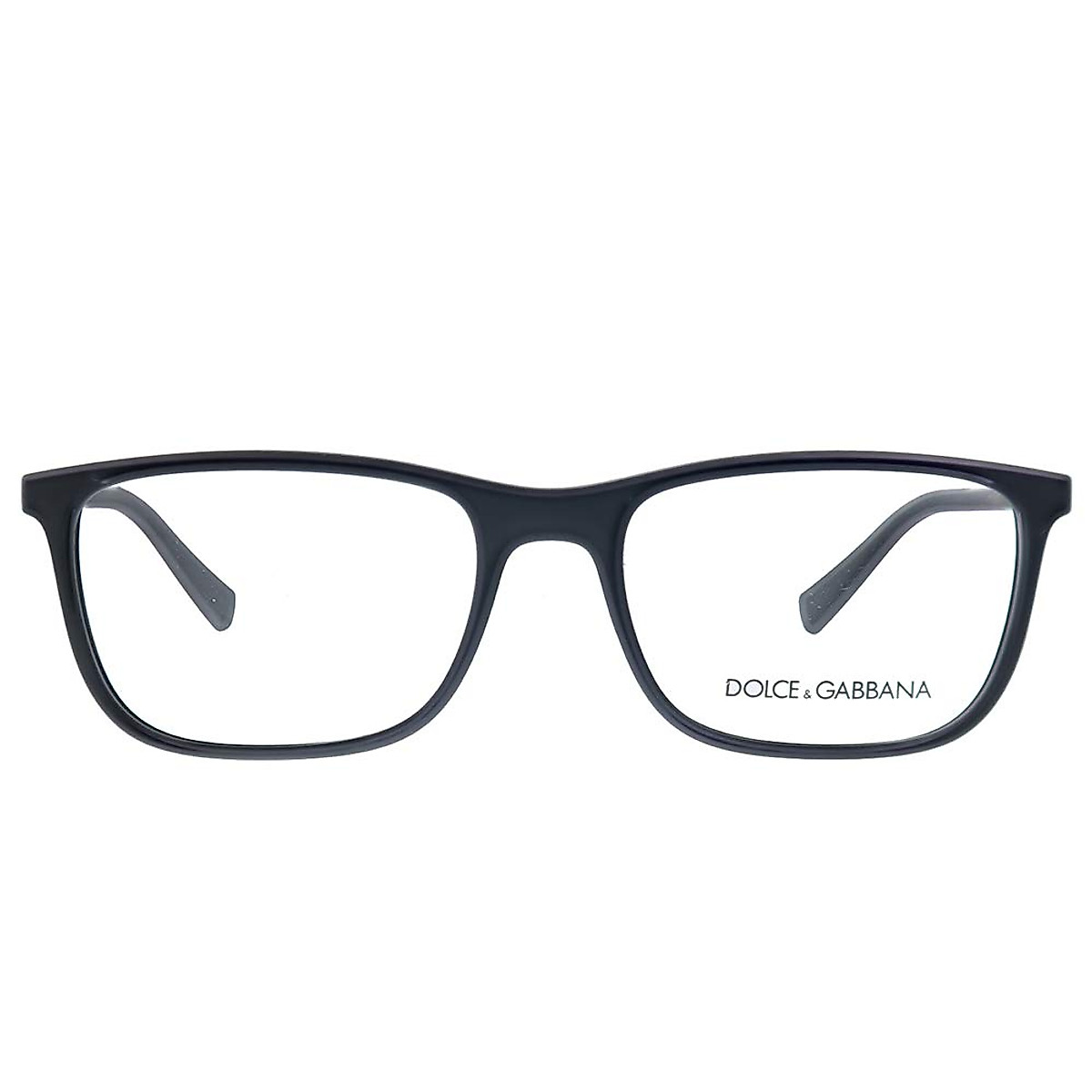 Dolce & Gabbana DG 5027 2525 Matte Black Plastic Rectangle Eyeglasses 55mm