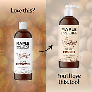 Hair Conditioner for Damaged Dry Hair - Silk Protein Conditioner for Dry Hair Frizz Control & Shine - Hydrating Conditioner for Curly Hair with Argan Oil and Hair Moisturizer for Dry Hair Care