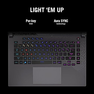 ASUS ROG Strix G15 Gaming Laptop - 15.6" WQHD 165Hz Display, AMD Ryzen 7 6800H up to 4.7GHz, NVIDIA GeForce RTX 3060, 32GB DDR5 RAM, 1TB SSD, Wi-Fi 6E, Backlit Keyboard, Windows 11 Home
