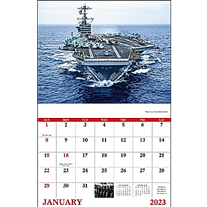 American Armed Forces 2023 Hanging Wall Calendar - 19" x 11" (Open) 2023 Monthly Appointment Planner and Organizer. Support the American troops and their contributions all year long.