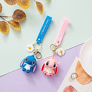 Kowckxi Cute Wallet for Men and Women, Cartoon PU Leather Purse, Clutch Stylish Zip Around Wallet Card Holder, 2Pcs Set