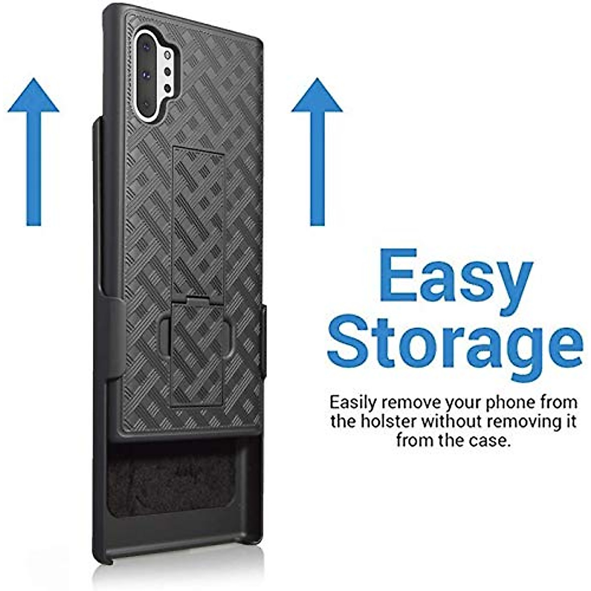 Aduro Cell Phone Holsters for Samsung Galaxy Note 10 Plus Case Protector Includes Belt-Clip & Built-in Kickstand