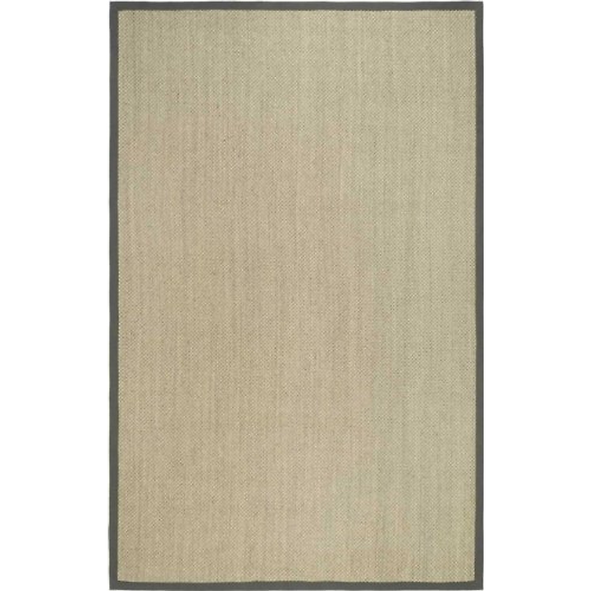 SAFAVIEH Natural Fiber Collection 6' x 9' Marble / Grey NF443B Border Sisal Area Rug