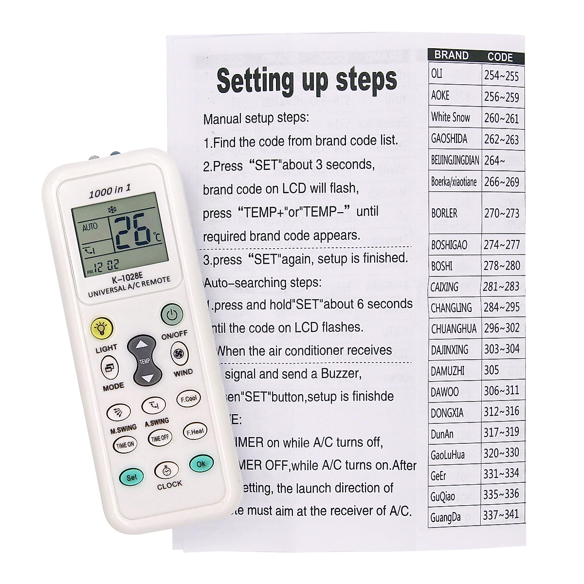 Universal Air Conditioner Remote Control A/C Conditioning Remote Controller for HAIER Mitsubishi Toshiba HITACHI Panasonic FUJITSU LG Sharp Samsung AUX GREE SANYO A/C Remote Control