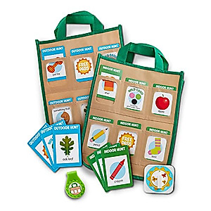 Melissa & Doug Let’s Explore Indoor/Outdoor Scavenger Hunt Play Set – 80 Double-Sided Cards - Activities For Kids, Seek And Find Games, Nature Game Kids Ages 4+
