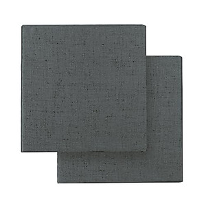PNP FKJP 2 Pack 12 * 12 Inches Chairs Cushions, Non-Slip Dining Chair Pads Kitchen Chair Cushions(Dark Grey)